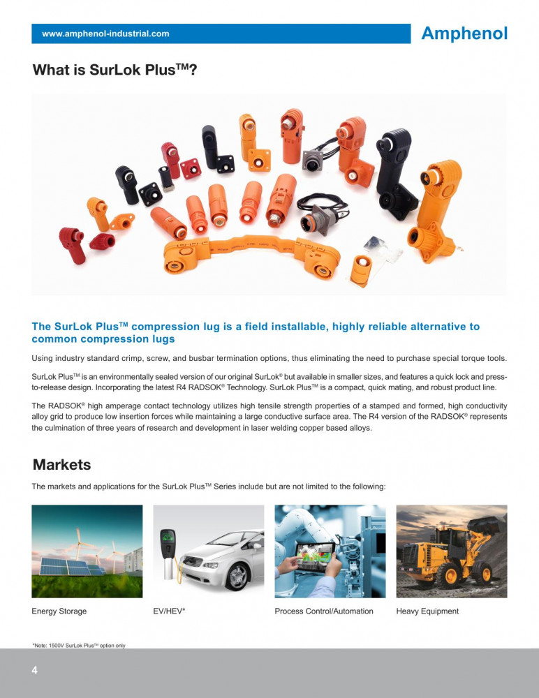 Amphenol SurLok Plus documentation page 4