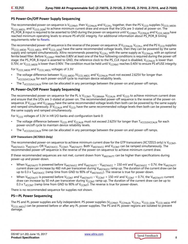 XC7Z020 datasheet page 8