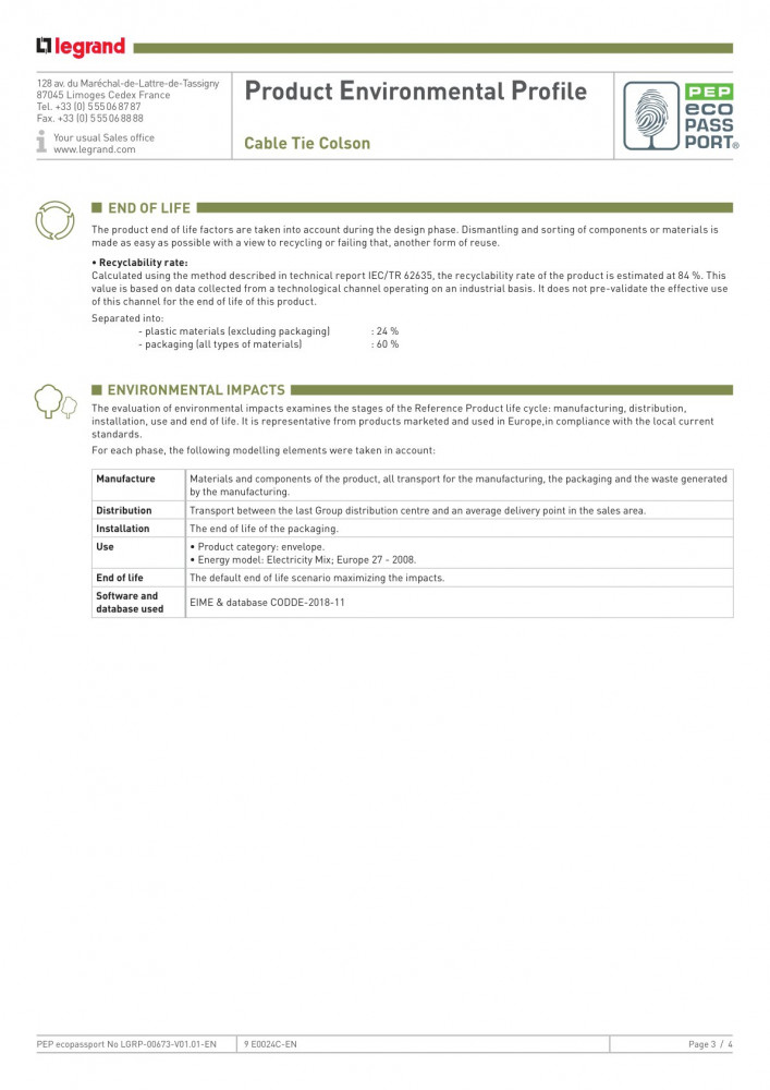 Legrand product document page 3