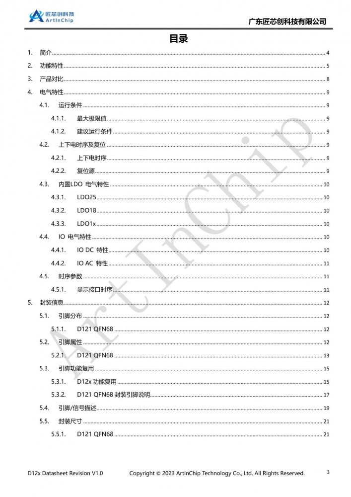 D12x datasheet page 4