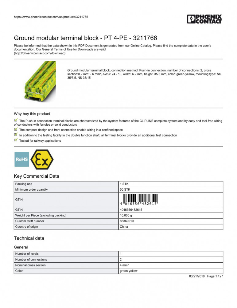 PT 4-PE 3211766 datasheet page 1