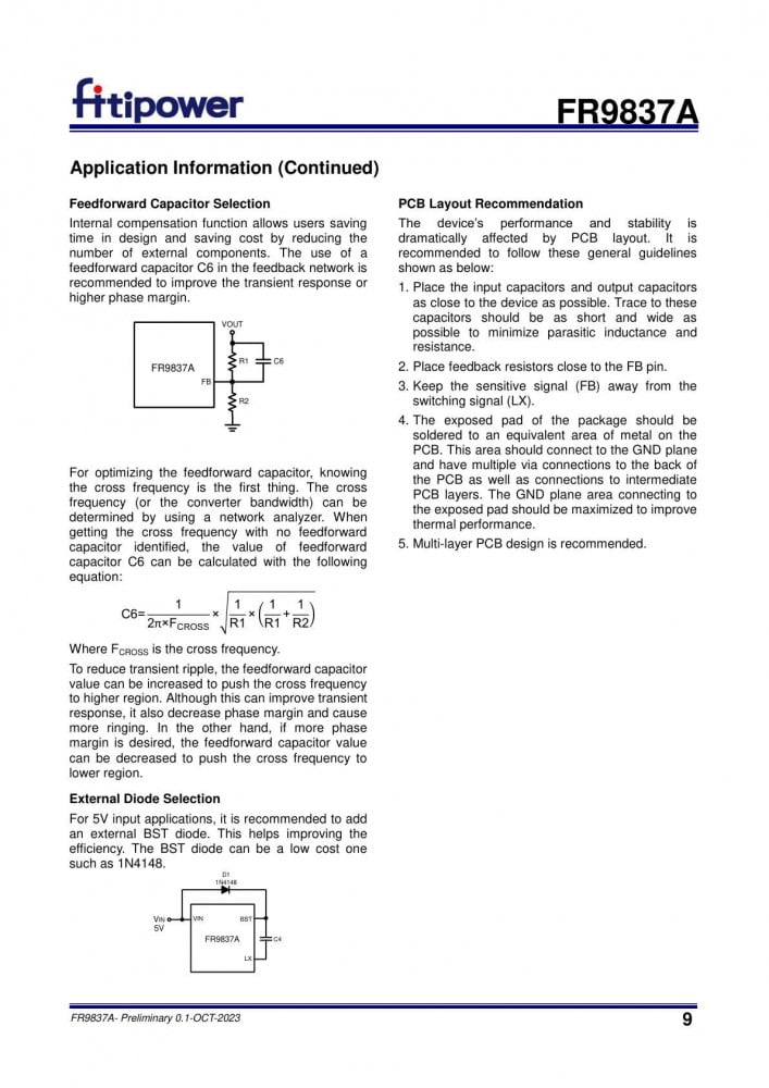 FR9837ASP datasheet page 9