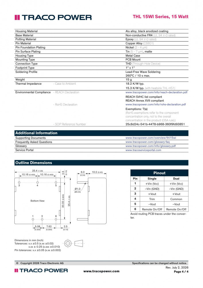 THL 15-4823WI technical document page 4