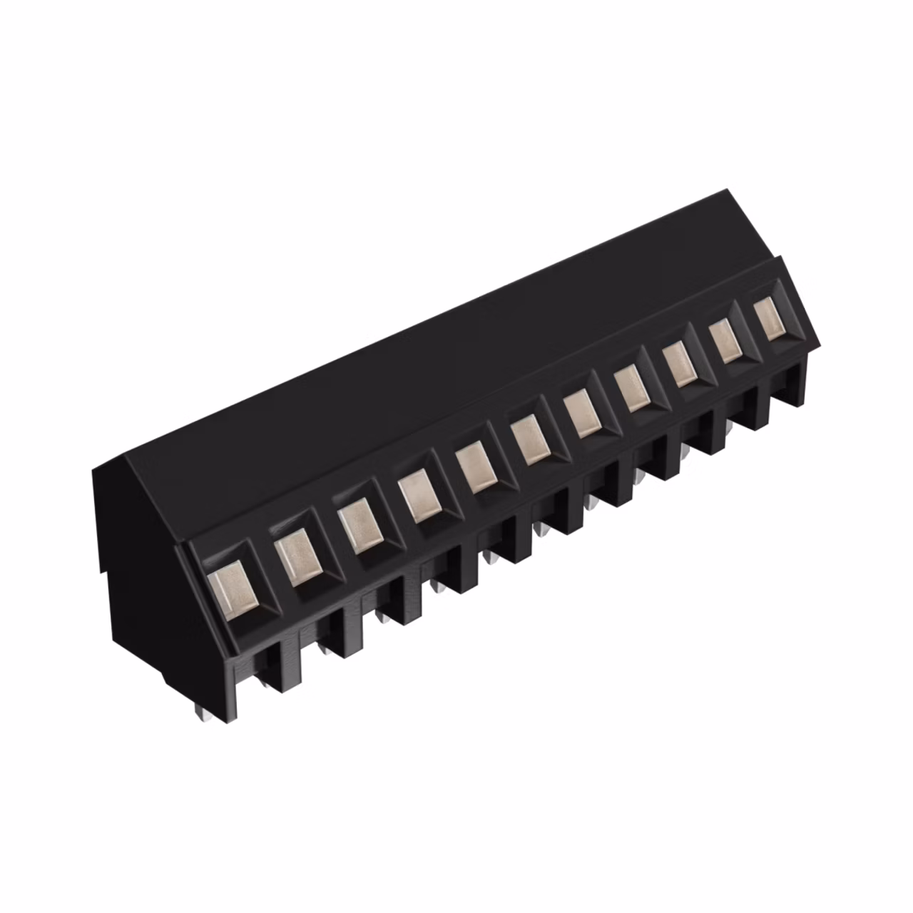 5.08mm Pitch Beau Eurostyle Low Profile, Fixed Block, 35° Wire Entry, Modular, 11 Circuits for sale