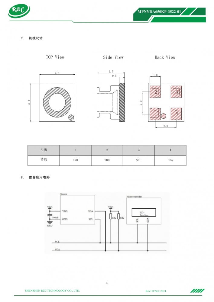 MP3522 datasheet page 4