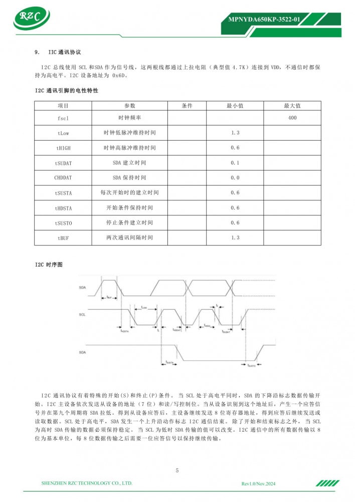 MP3522 datasheet page 5