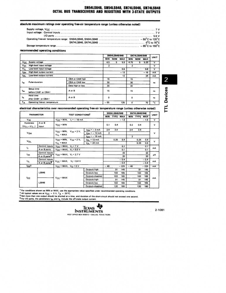 74LS681N technical document page 8