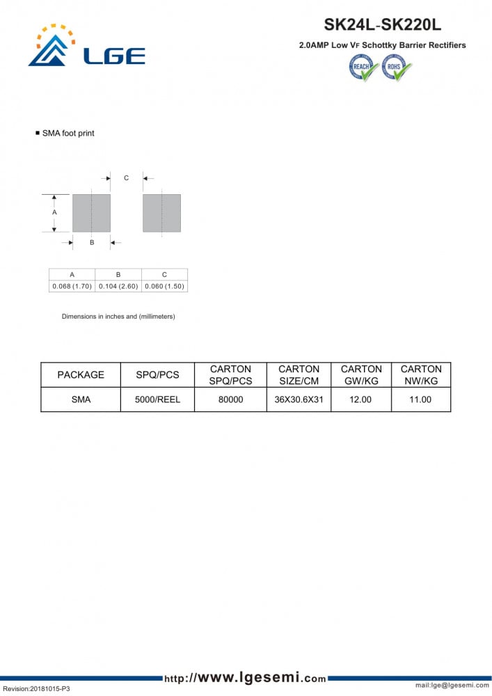 LGE SK25L datasheet page 3