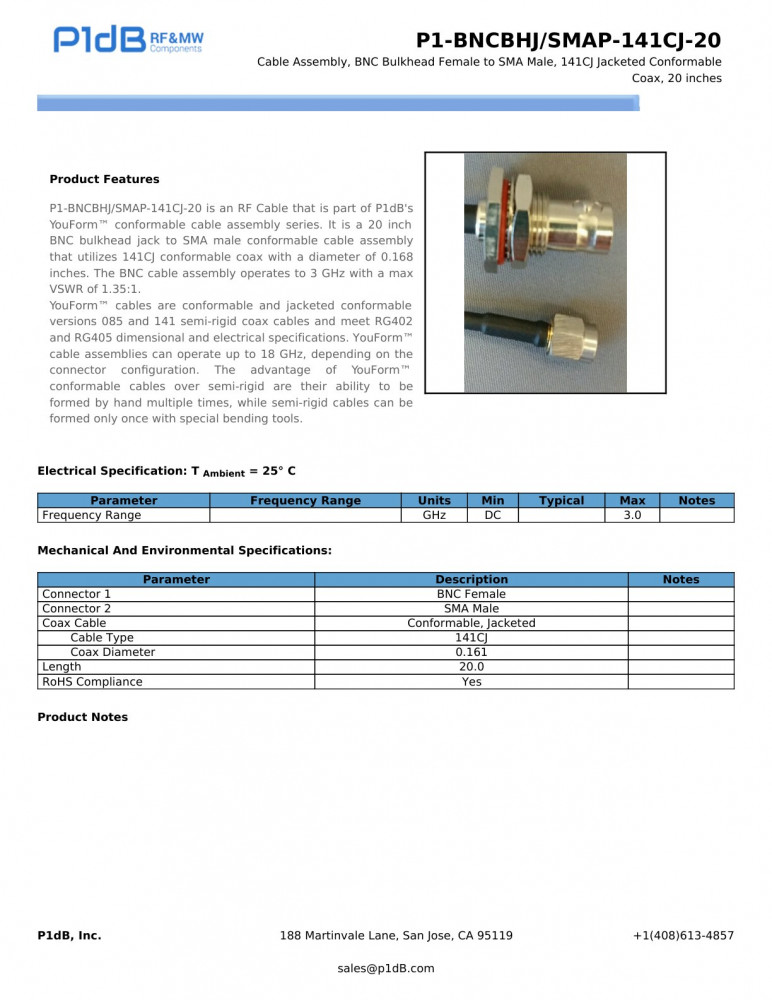Product document image for P1-BNCBHJ/SMAP-141CJ-20