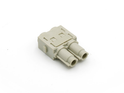 Heavy-Duty Push-in Terminal Insert, Female, 6-Pole, 16A, Silver (Ag) Plated Contacts, Size 6B «44x27»