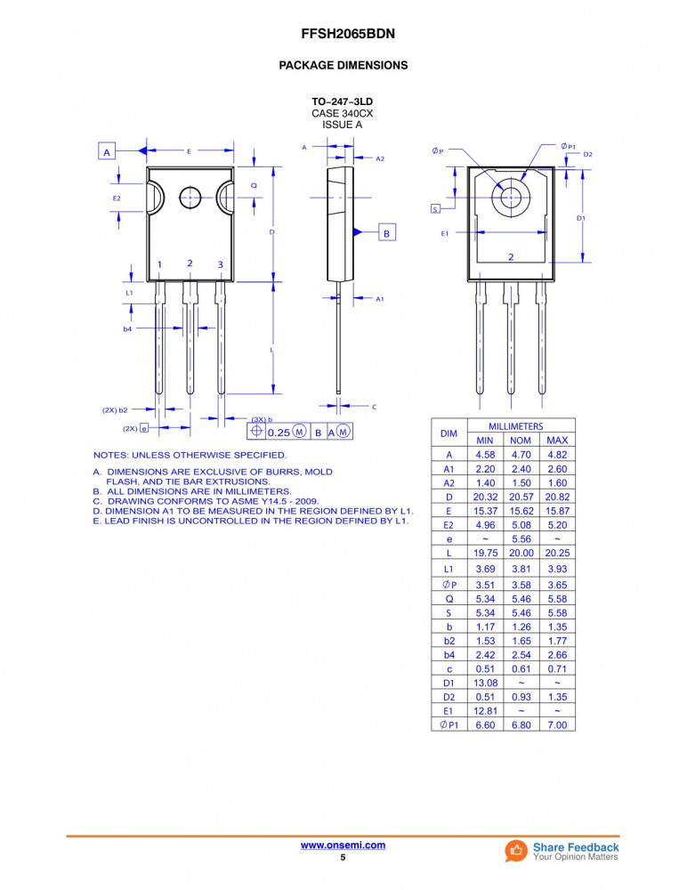FFSH2065BDN datasheet page 5
