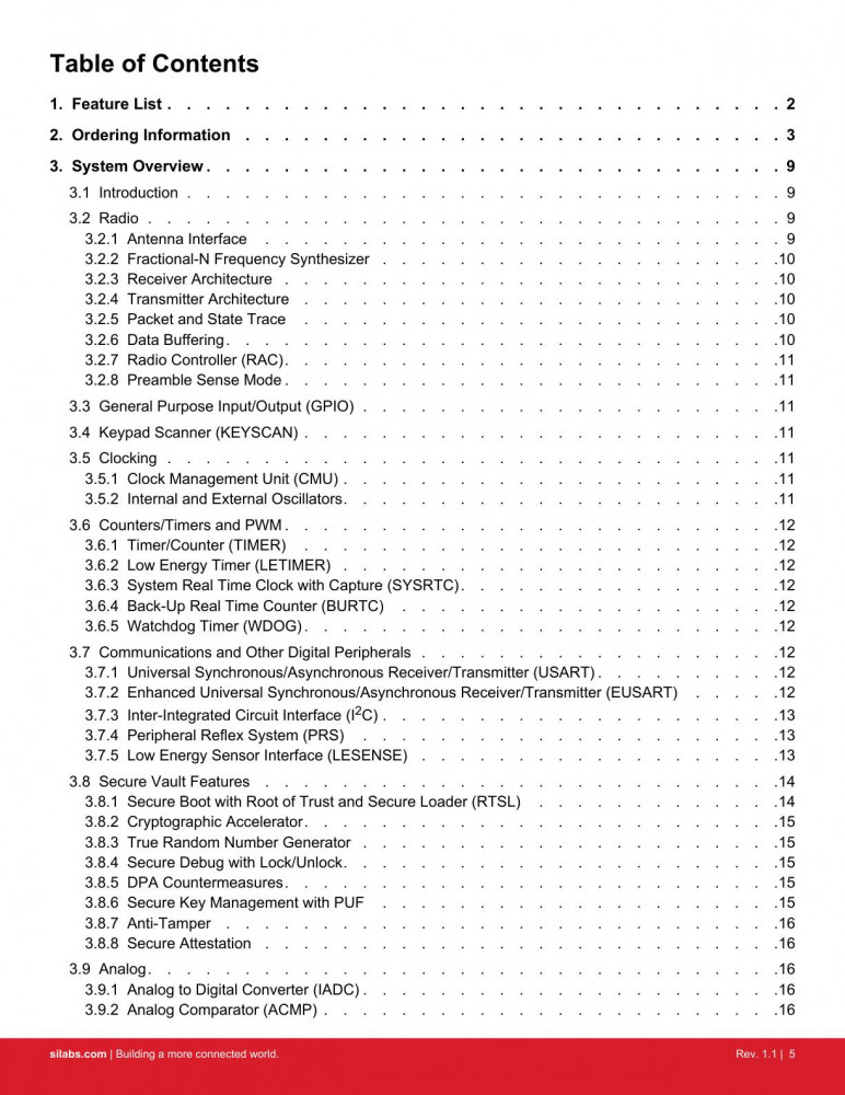 EFR32FG28 datasheet page 5