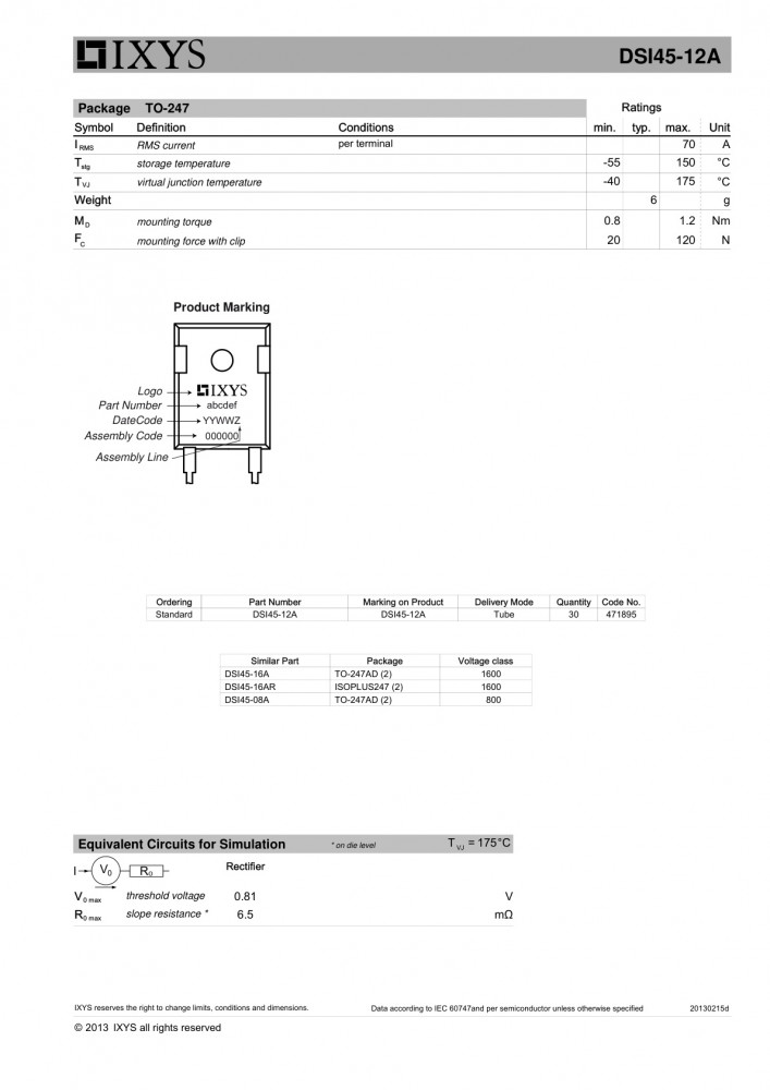 DSI45-12A datasheet page 3