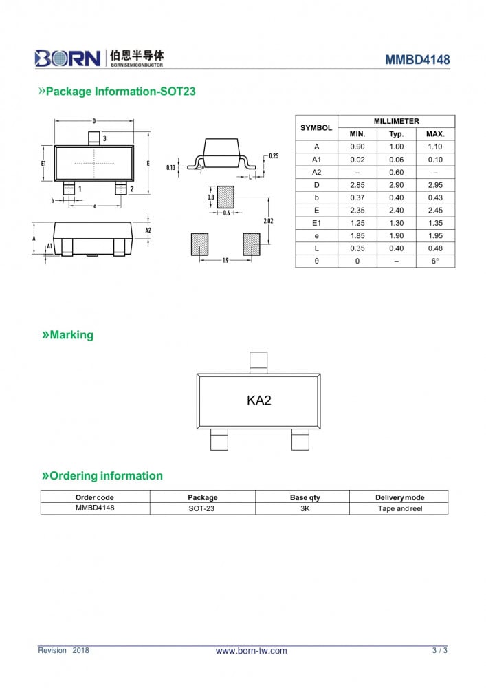 MMBD4148 datasheet page 3