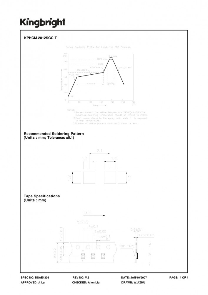 KPHCM-2012SGC-T datasheet page 4
