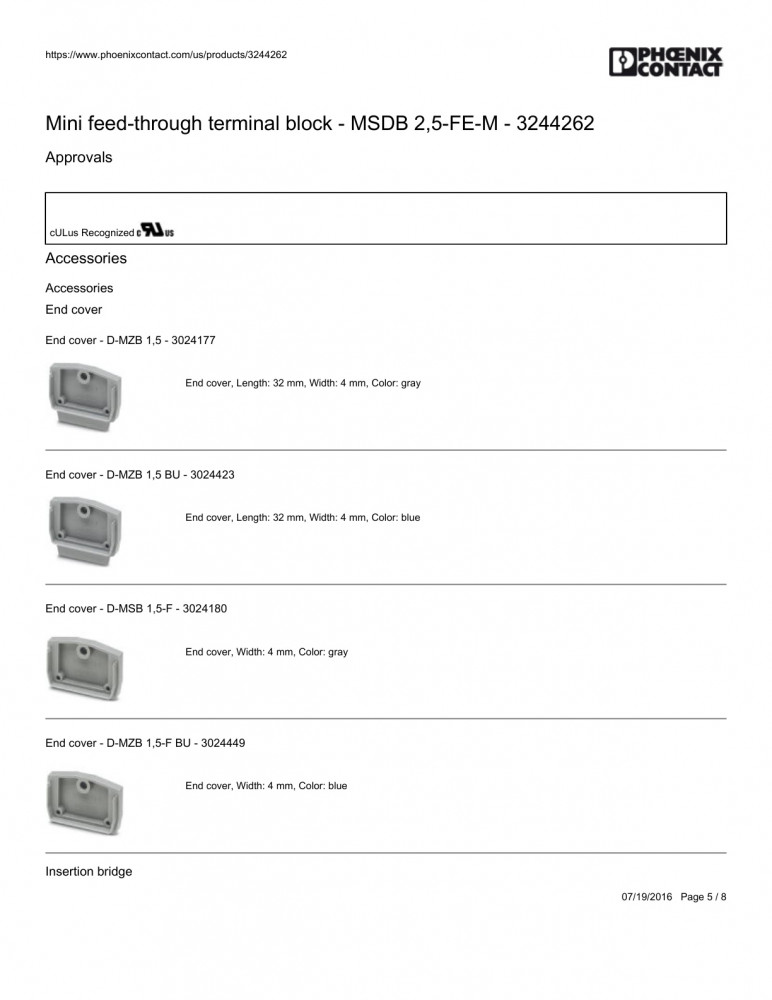 Phoenix Contact 3244262 technical document page 5