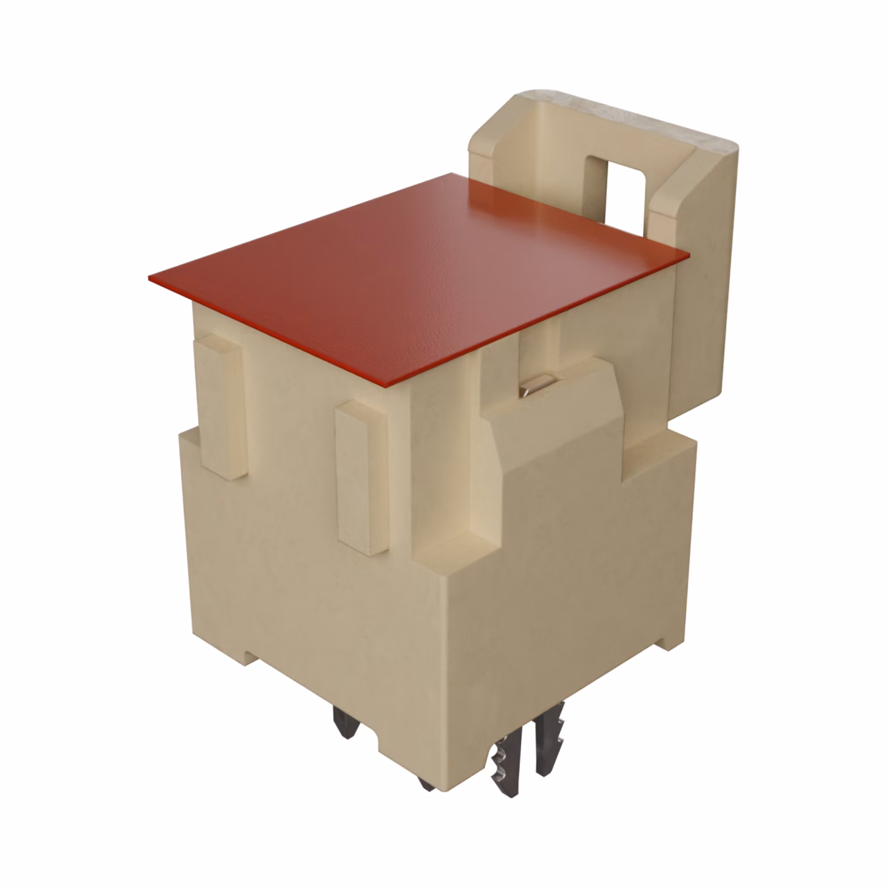 Ultra-Fit Vertical Header, 3.50mm Pitch, Dual Row, 4 Circuits, with Solder Clips, Tin (Sn) Plating, Natural, Glow-Wire Capable, Embossed Tape on Reel, with Pick-and-Place Tape for sale