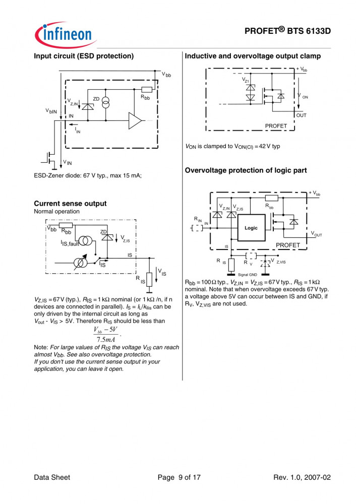BTS6133D datasheet page 9