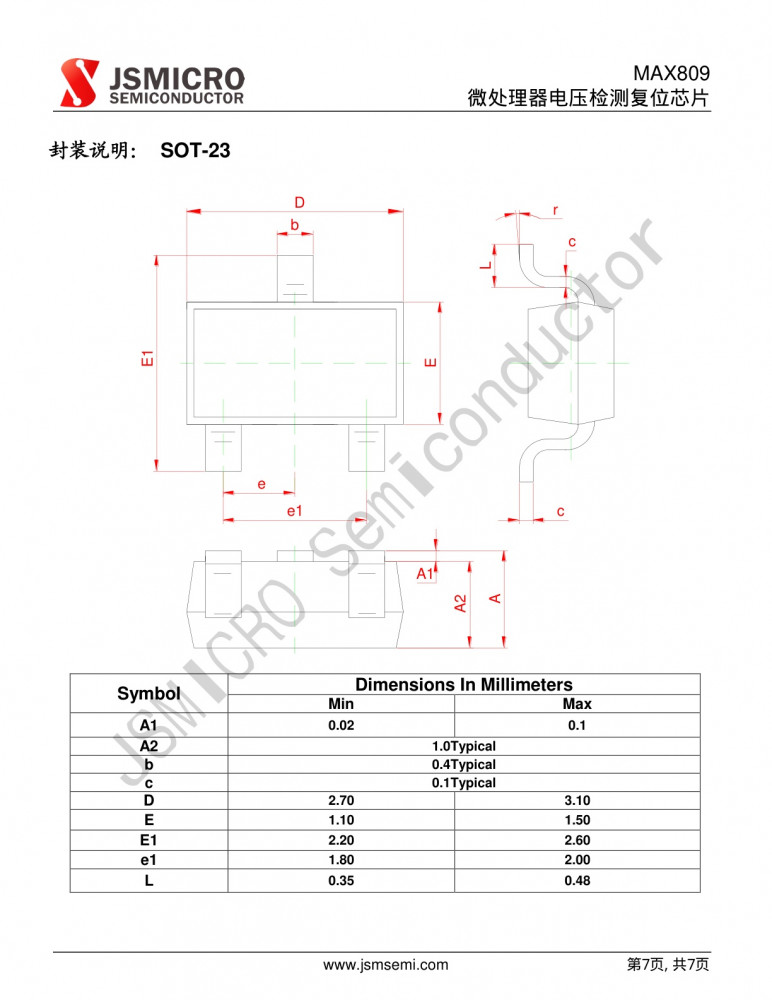 MAX809S-JSM datasheet page 7