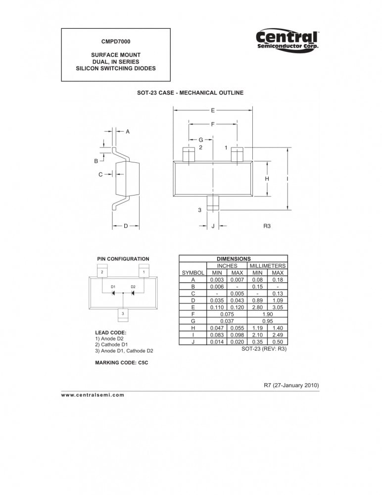 CMPD7000 technical document page 2