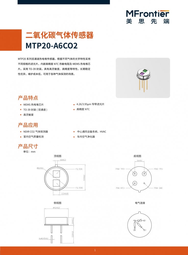 MTP20-A6CO2 product overview
