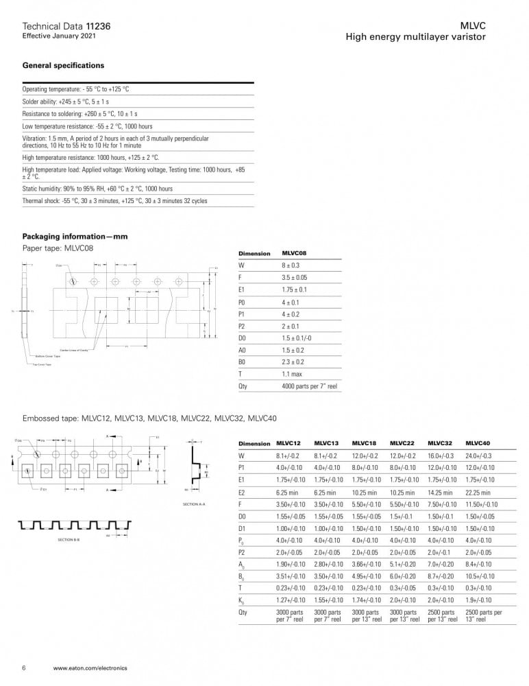 EATON MLVC datasheet page 6