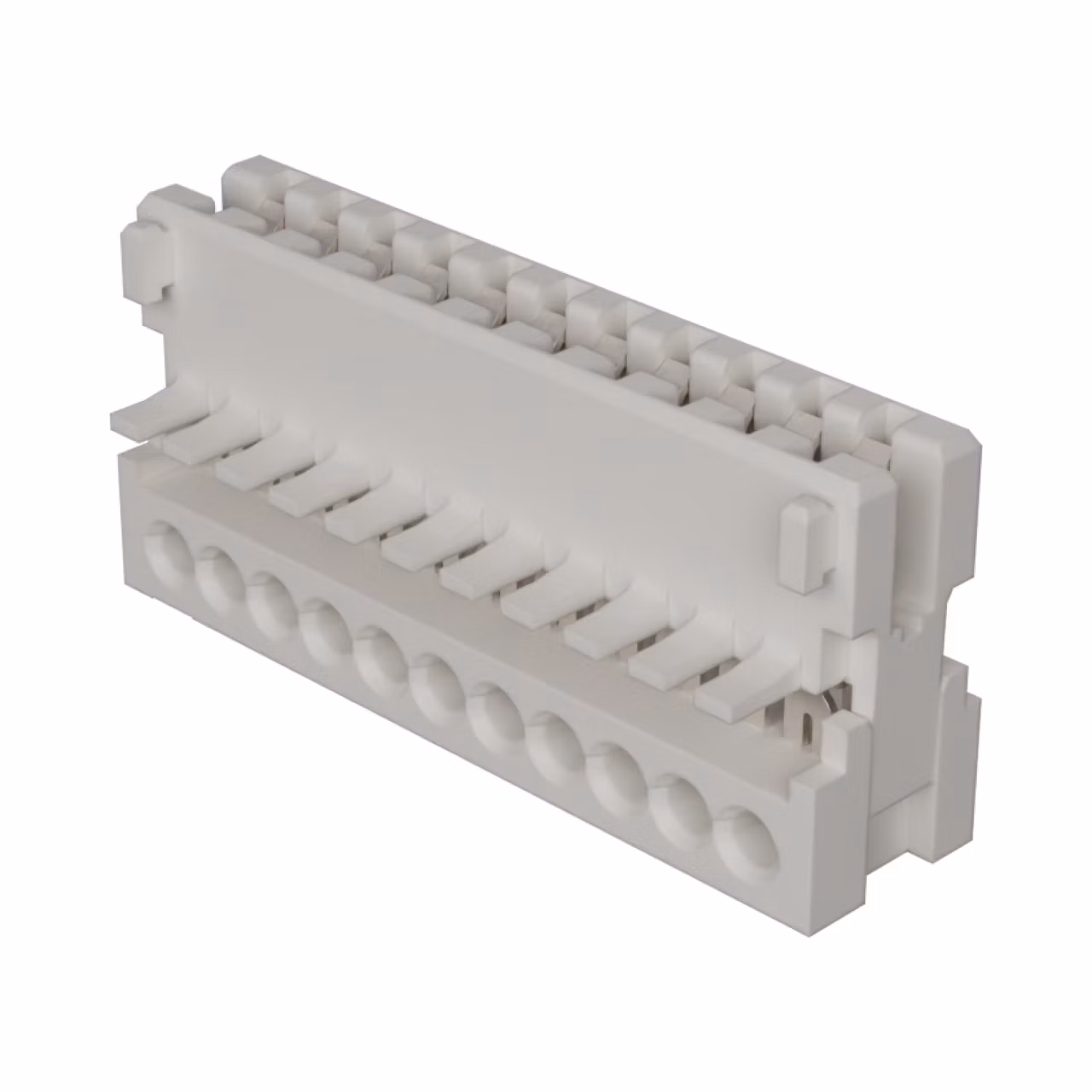 Appli-Mate RAST 2.5 Female Connector, 2.50mm Pitch, 11 Circuits, Positions B, C, D, G, H, I, J & K Removed, Open Endwalls for sale