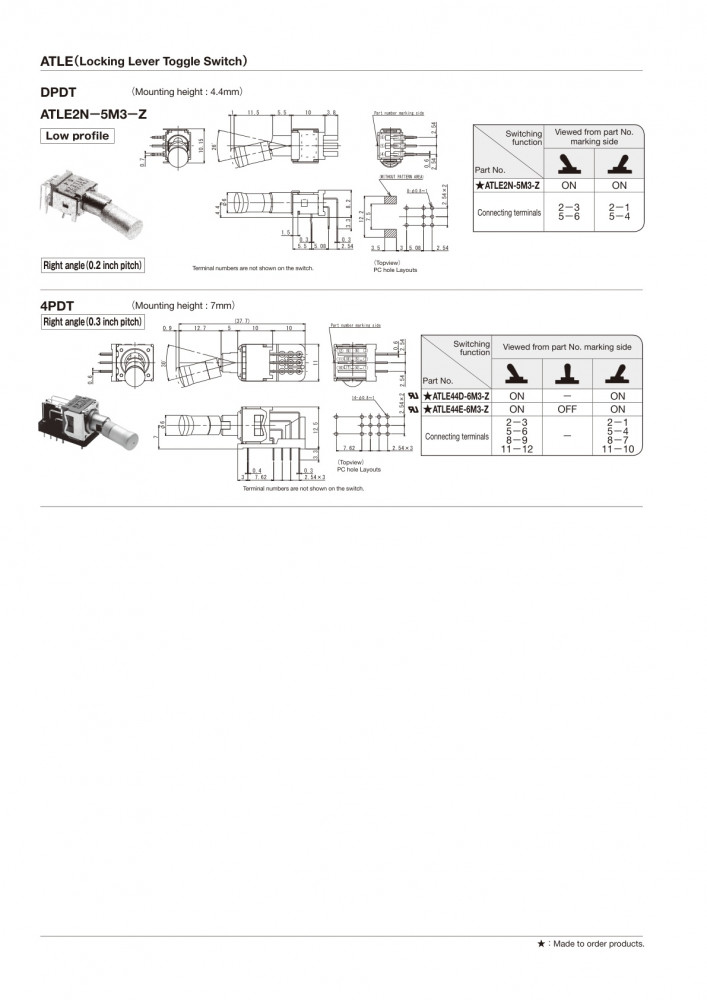 ATLE subminiature toggle switch document page 5