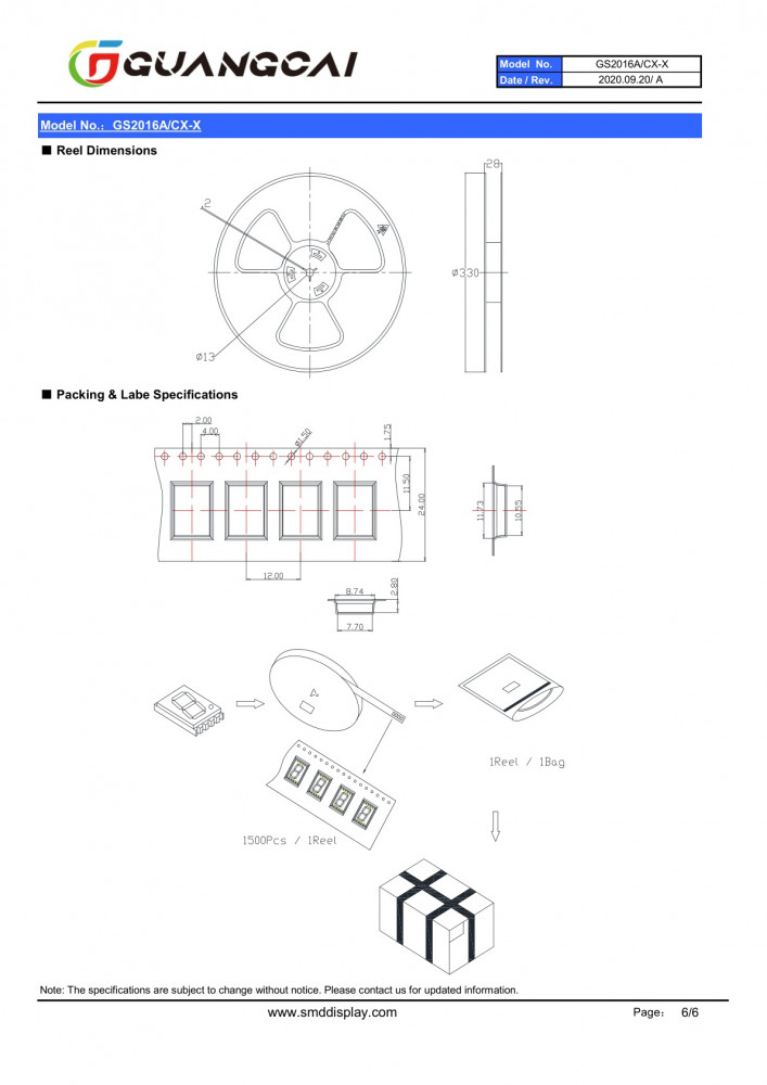 GS2016AR-G product specification page 6