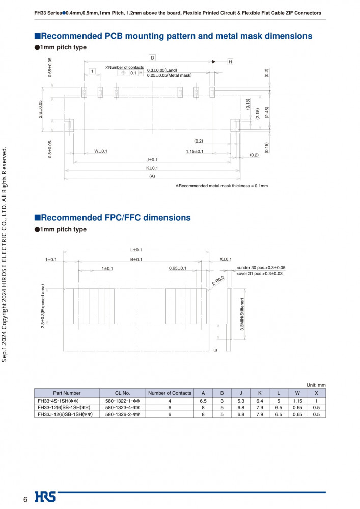 HRS FH33 datasheet page 6