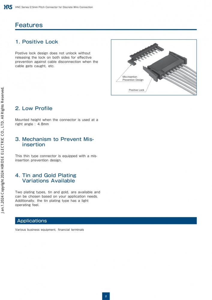 HRS HNC datasheet page 2