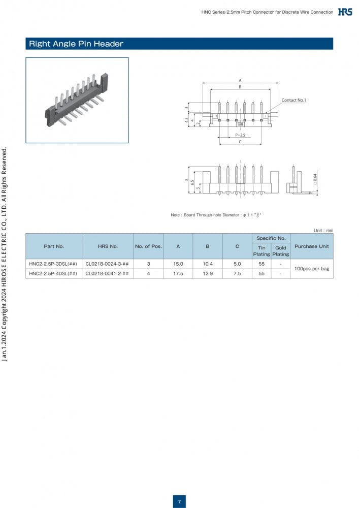 HRS HNC datasheet page 7
