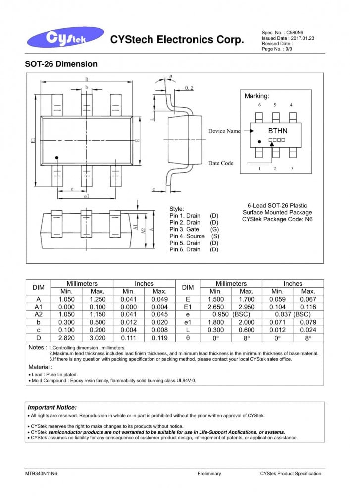 MTB340N11N6 datasheet page 9