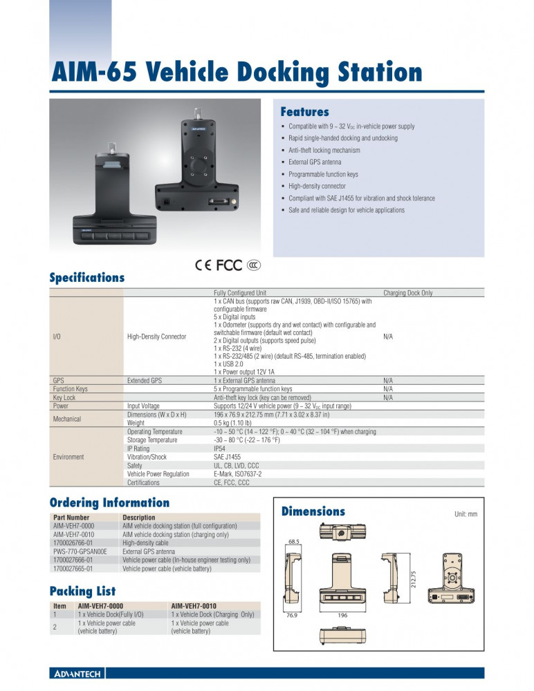 ADVANTECH AIM product documentation page 3