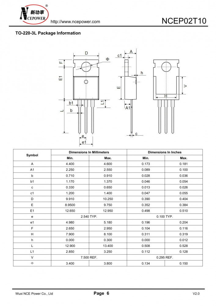 NCEP02T10 datasheet page 6
