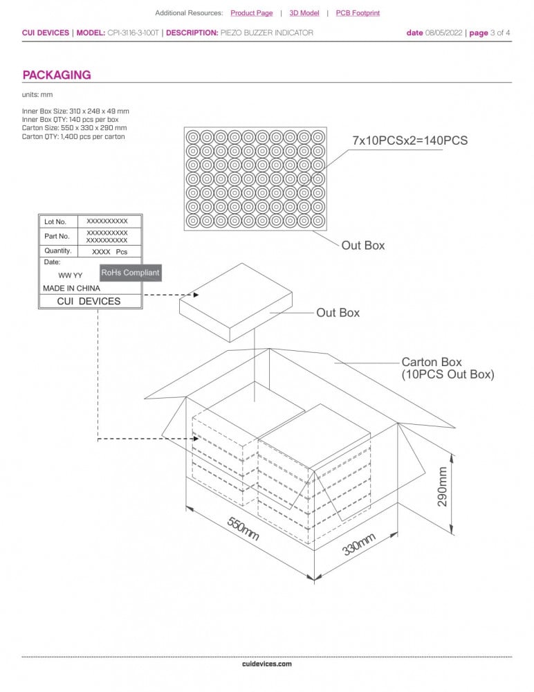 CPI-3116-3-100T datasheet page 3