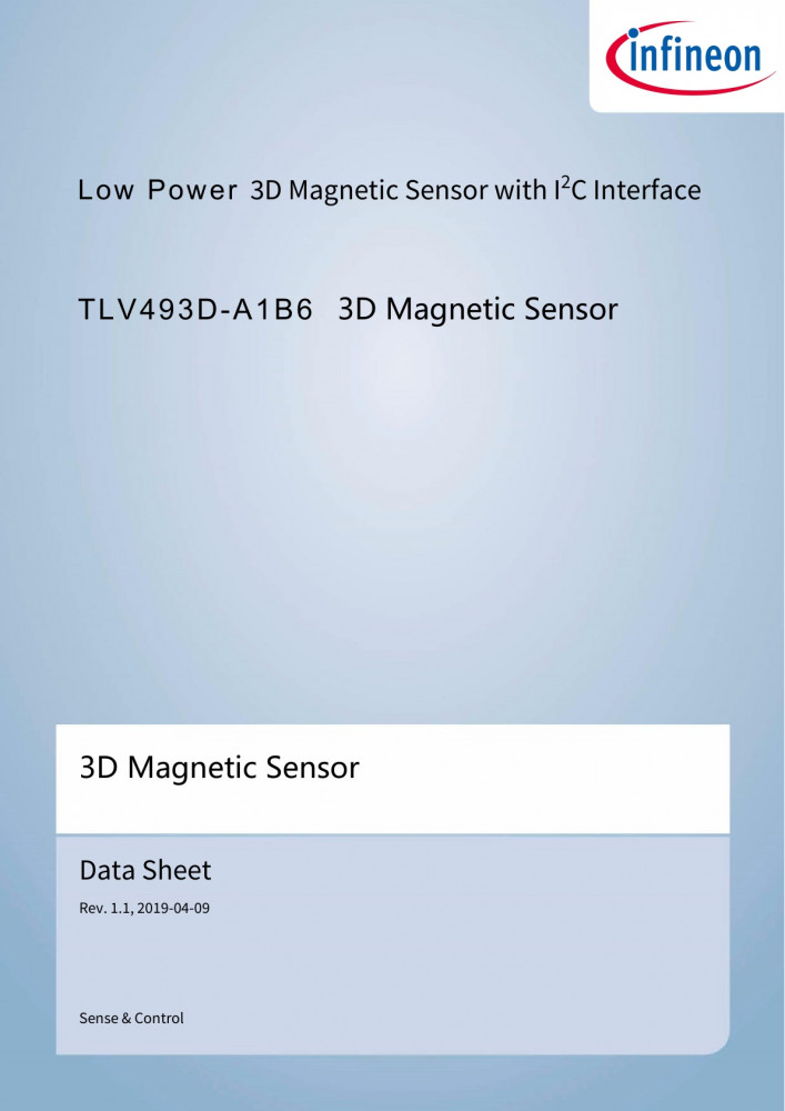 TLV493D-A1B6 datasheet page 1