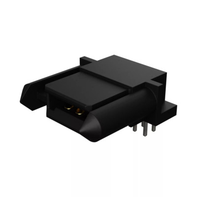 EXTreme LPHPower Receptacle Header, Right-Angle, 2 Power Contacts, Select Gold (Au) Plating, for 3.18mm Thick PC Board, with Guide Posts for sale