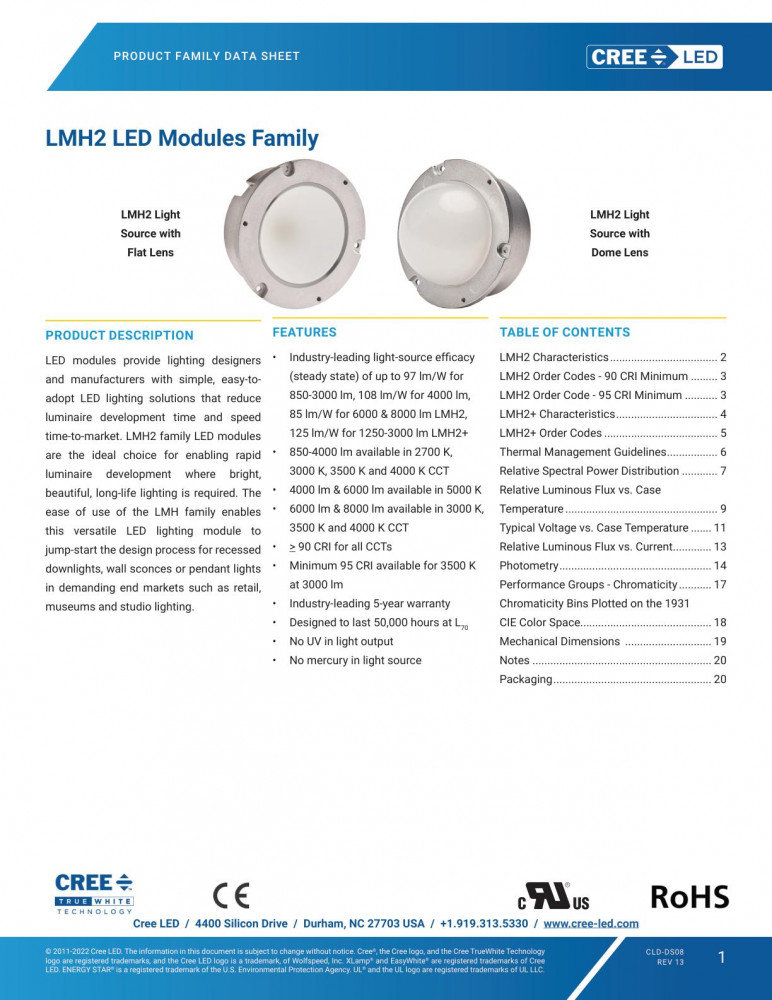 LMH2 datasheet page 1