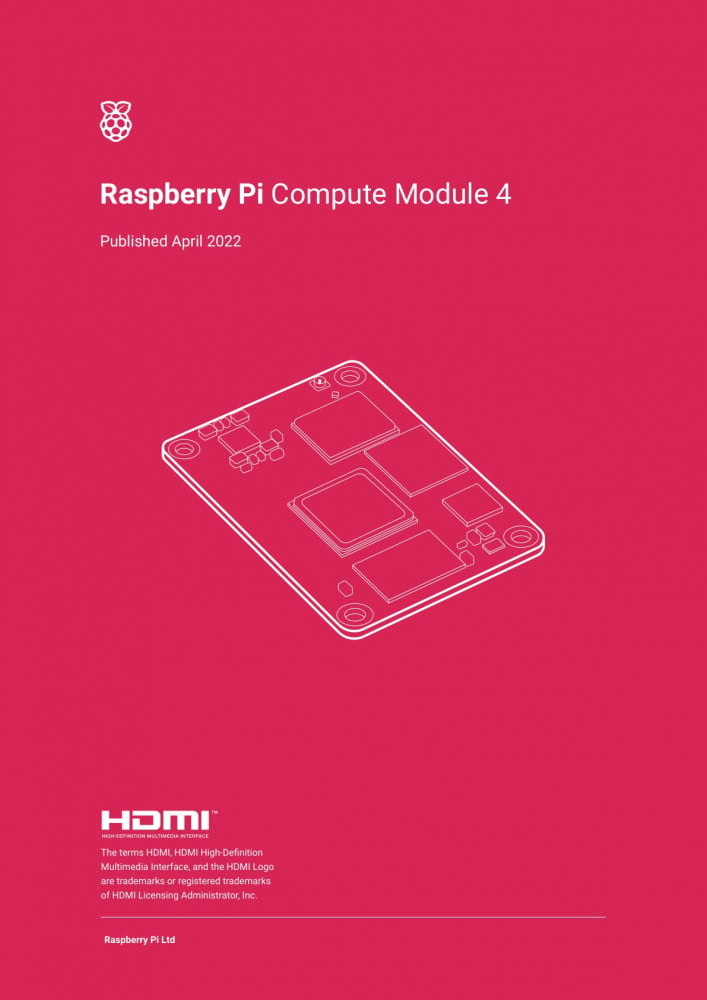Raspberry Pi Compute Module 4 documentation page 1