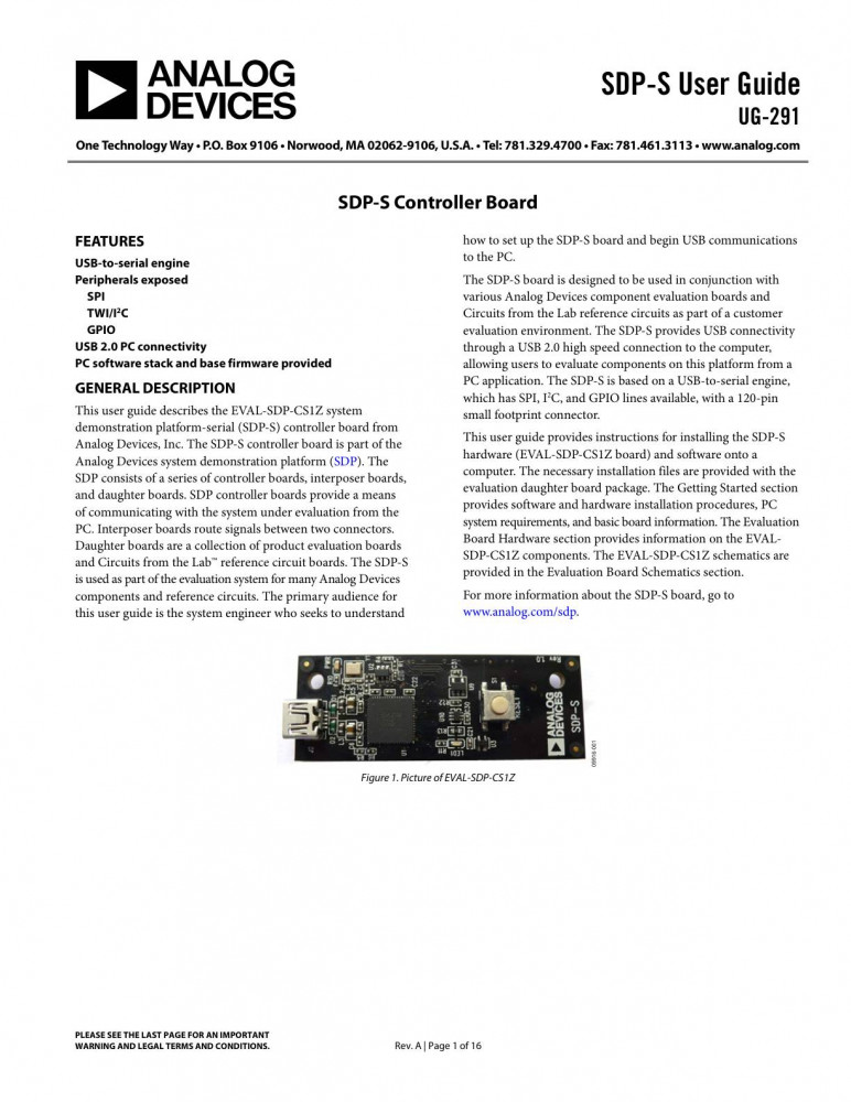 EVAL-SDP-CS1Z documentation page 1