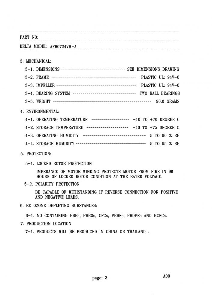 AFB0724VH-A specification page 4