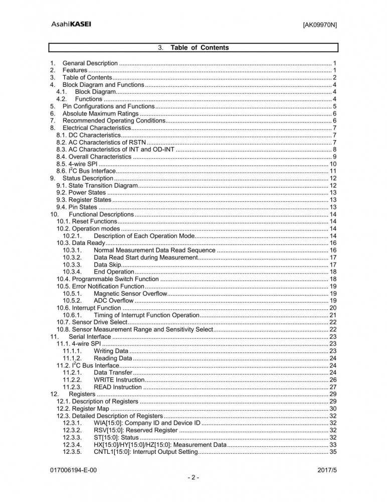 AK09970N technical document page 2