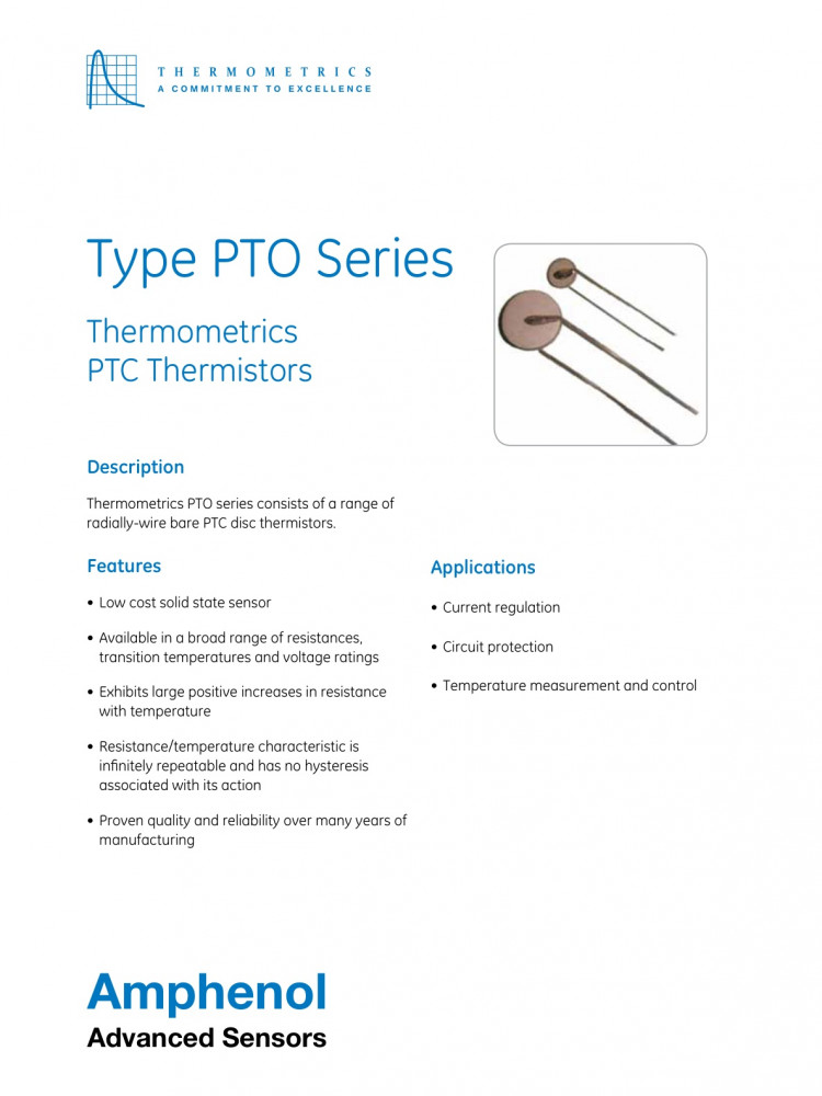 YQS5749PTO PTO thermistor documentation page 1