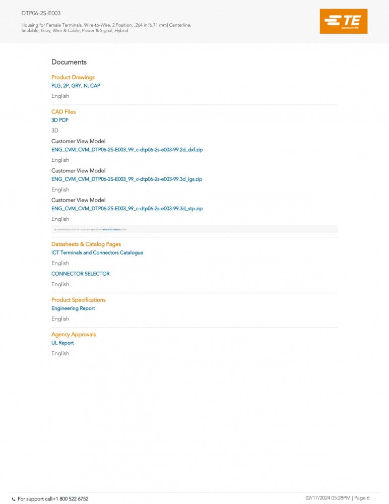 DTP06-2S-E003 technical document page 6