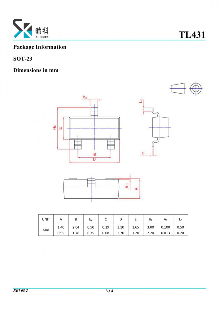 Shikues TL431 datasheet page 3
