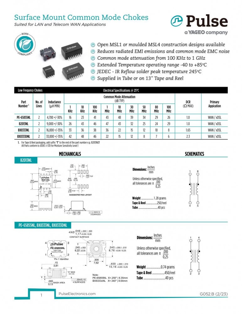 T8003NL datasheet page 1