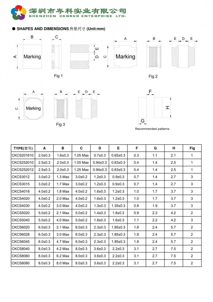 CENKER CKCS Series datasheet page 2