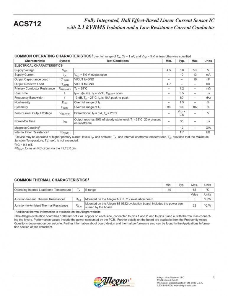 ACS712 datasheet page 4