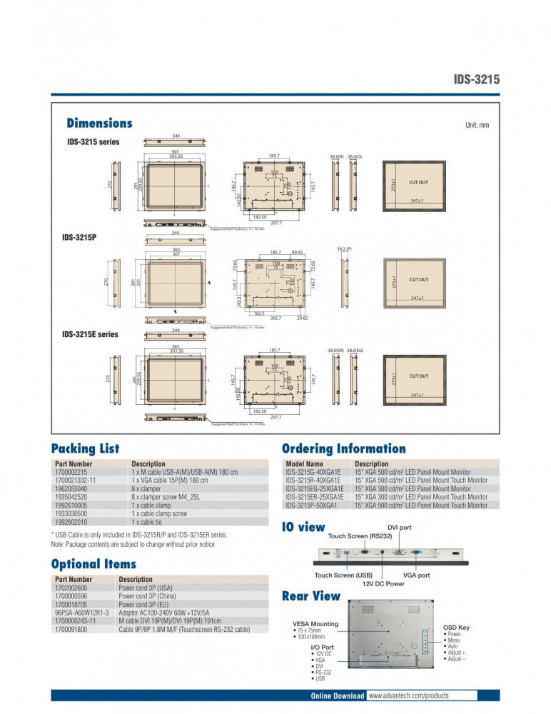 IDS-3215 product document page 2